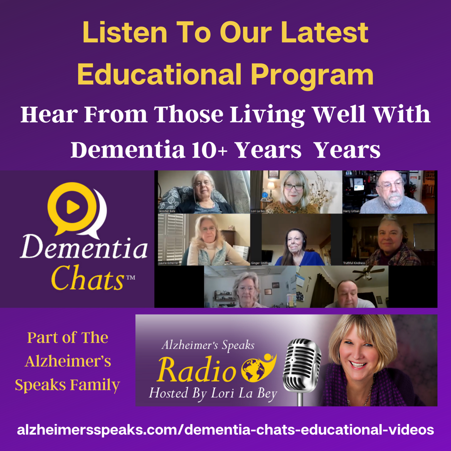 Living Well With Dementia 10 plus Years on Dementia Chats™ - Alzheimer ...
